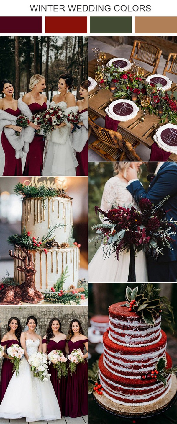 Top 9 Winter Wedding Color Ideas for 2024