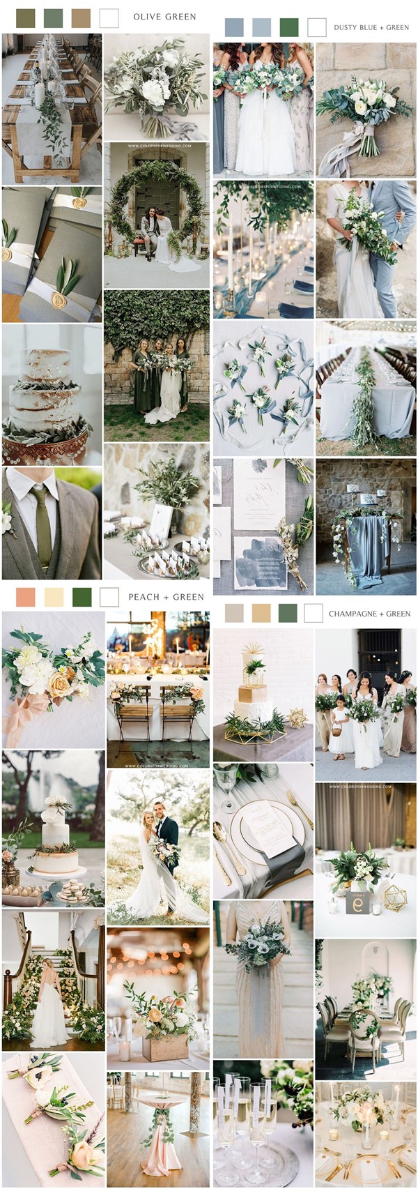 Top 8 Green Wedding Color Scheme Ideas 2024 | CFC