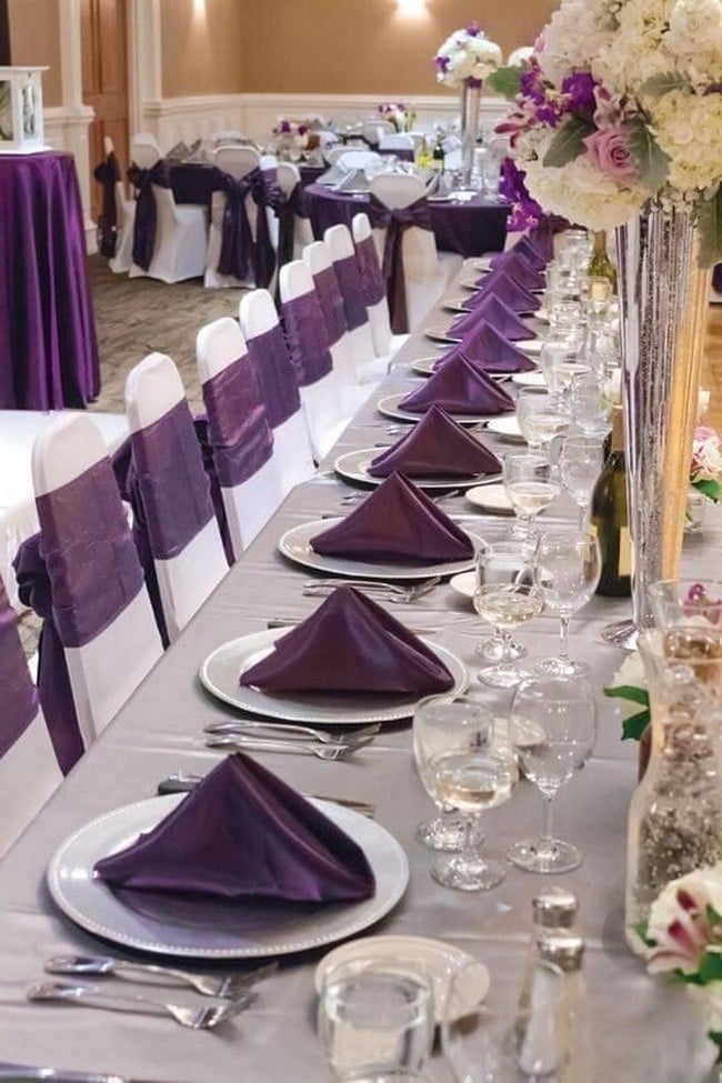 25+ Deep Purple Plum Wedding Color Ideas 2024