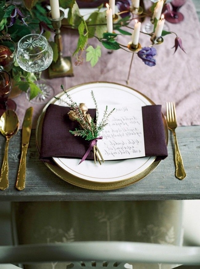 25+ Deep Purple Plum Wedding Color Ideas 2024