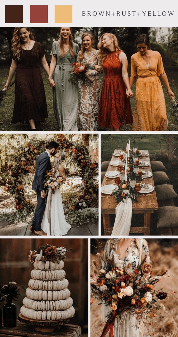 Top 16 Rustic Country Wedding Color Palettes for 2024