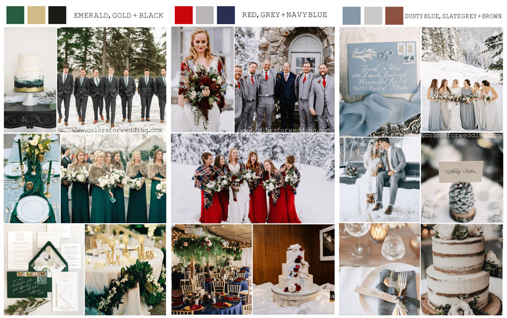 8 Must Have Winter February Wedding Colors for 2024