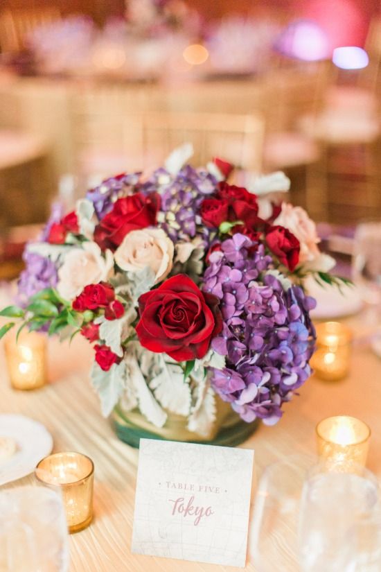 ️💜20 Red and Purple Wedding Color Ideas 2024