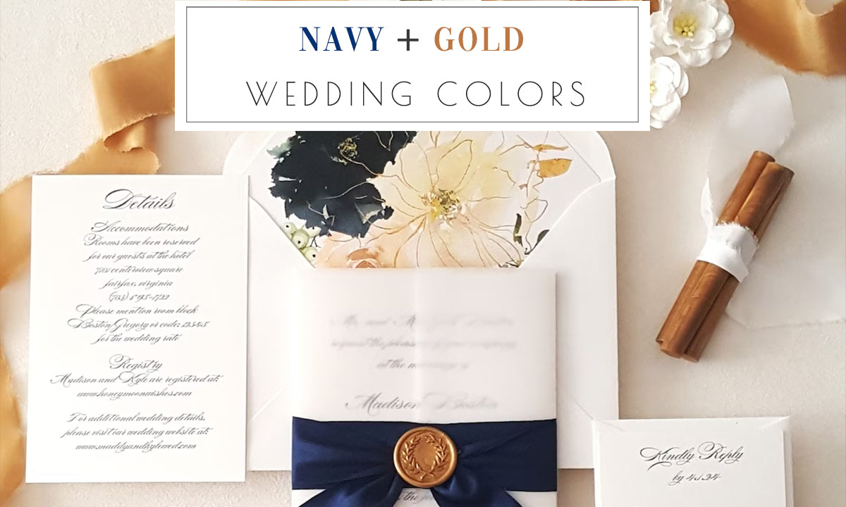 💙💛 20 Navy Blue and Gold Wedding Color Ideas 2023